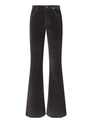 Pinko Pinko Corduroy Flare Jeans Black
