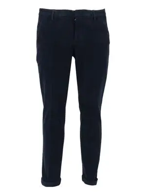DONDUP Corduroy Straight Leg Trousers - Black