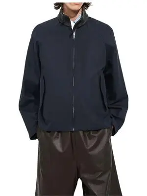 Bottega Veneta Cotton Gabardine Harrington Jacket - Black