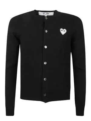 PLAY COMME DES GARCON Comme Des Garcons Play Ribbed Cuff Knit Sweater