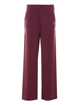 Liu Jo Logo Detail Wide-leg Pants - Red