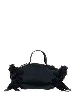 Simone Rocha Zipped Tote Bag With Ruffle Detail - Black
