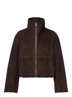 Nour Hammour Nour Hammour Etienne Suede Zip-Up Jacket No