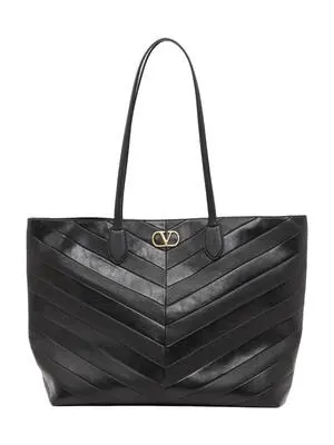 Valentino Garavani Logo Shoulder Bag - Black