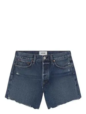 AGOLDE Parker High-waisted Denim Shorts - Blue