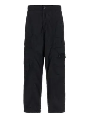 Stone Island Badge Ghost Cargo Pants - Black