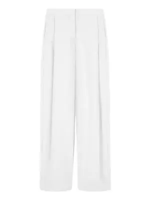 Emporio Armani High-waisted Wide-leg Trousers - Grey