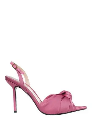 GINISSIMA Sofia Satin Slingback Sandals - Pink