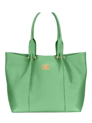 HENRY DANIEL ROMA Sofia Leather Shopper Bag - Green