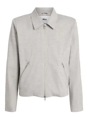 WON HUNDRED Dutton Boxy Zip-up Jacket - Beige