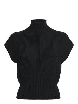 Rick Owens Virgin Wool Maglia Sweater - Black