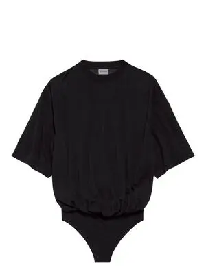 Balenciaga Cotton-blend T-shirt Bodysuit - Black