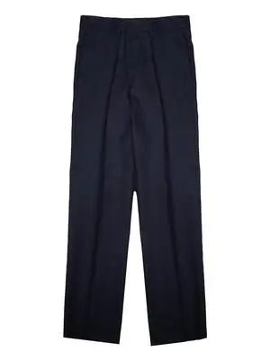 Tagliatore Tailored Linen Trousers - Blue