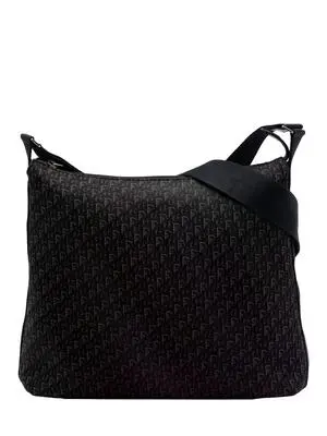 Dior 2004 Diorissimo Trotter Canvas Crossbody Bag - Black