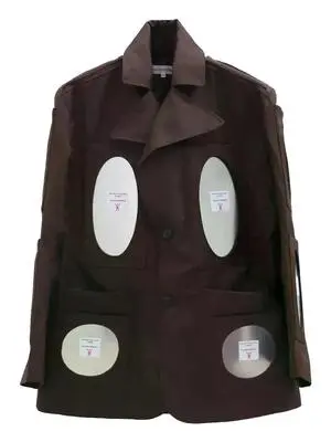 WALTER VAN BEIRENDONCK Mirror-detail Notch-lapel Jacket - Brown
