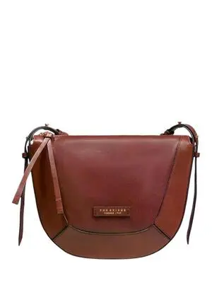 THE BRIDGE Leather Cross Body Bag - Brown