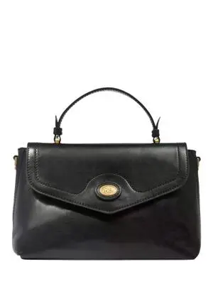 THE BRIDGE Leather Tote Bag - Black