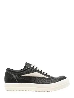 Rick Owens Leather Sneakers - Black