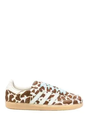 Adidas Samba Animal-print Sneakers - Neutrals