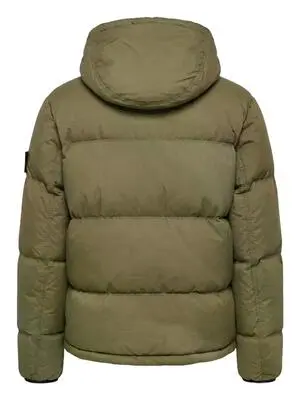 Stone Island Hooded Padded Jacket - Green