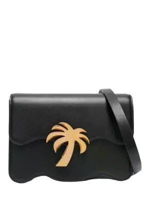 Palm Angels Logo Plaque Crossbody Bag - Black