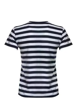 Polo Ralph Lauren Horizontal Stripe Embroidered T-shirt - Blue