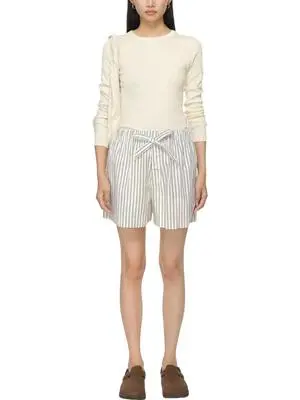 FLORE FLORE Max Organic Cotton Crewneck T-shirt - Neutrals