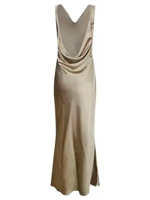 BLANCA VITA Blanca Vita Maxi Cowl Neck Dress Neutrals