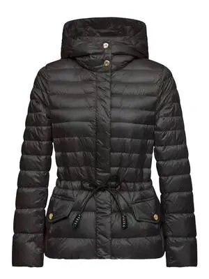 Moncler Raies Hooded Quilted Jacket - Black