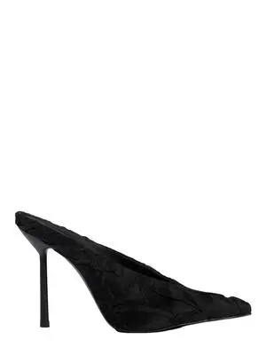 LE SILLA Crinkled-effect Sandals - Black