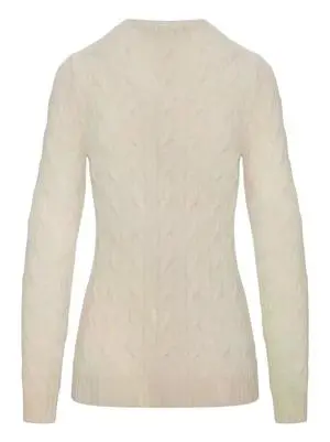 Ralph Lauren Sand Beige Cashmere Cable Knit Sweater - Neutrals
