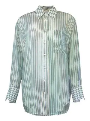 ASTON STUDIO Striped Shirt - Blue