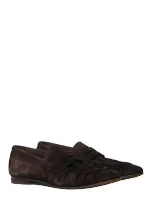 GIULIANO GALIANO Jacob Ruched Loafers - Brown