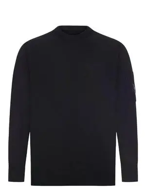 C.P. COMPANY Lens Detail Crew Neck Sweatshirt - Black