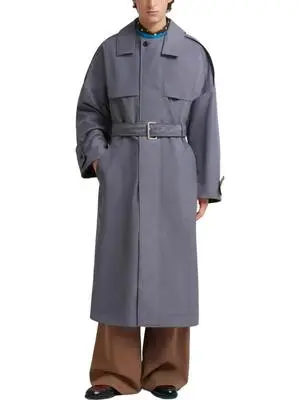 Marni Belted Trench Coat - Blue