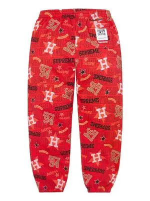 Supreme X Mitchell & Ness Teams Logo-print Track Pants - Red