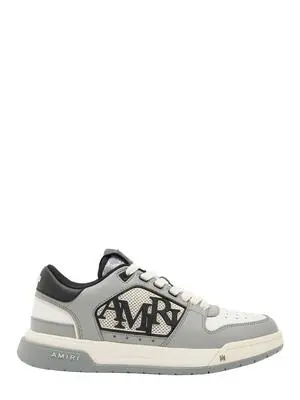 Amiri Classic Logo-appliquéd Leather Sneakers - Grey