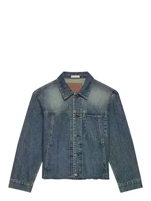 Helmut Lang Distressed Denim Jacket - Blue