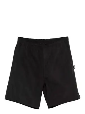 StÜssy Logo Tag Elasticated Track Shorts - Black