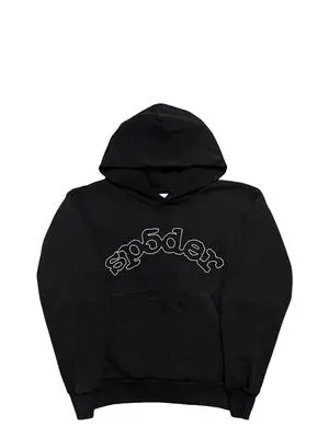 SP5DER Og Logo Long-sleeve Hoodie - Black