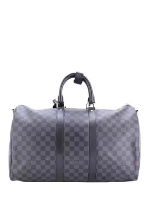 LOUIS VUITTON Keepall Bandoulière 45 Travel Bag - Black