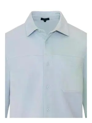 PYA Long-sleeve Chest-pocket Shirt - Blue