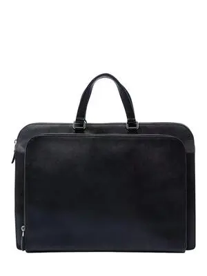 Prada Saffiano Leather Business Bag - Black