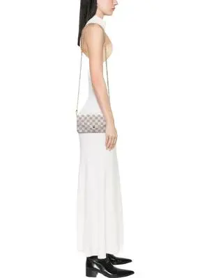 LOUIS VUITTON Damier Azur Pochette Felicie Crossbody Bag - White