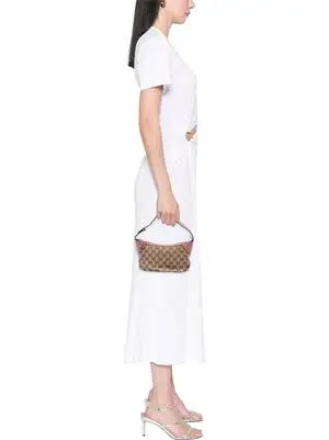 Gucci Gg Canvas Web Handbag - Neutrals