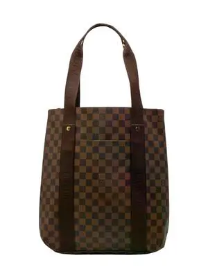 LOUIS VUITTON Damier Ebene Canvas Cabas Beaubourg Tote Bag - Brown