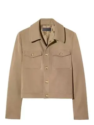 NILI LOTAN Edna Cropped Jacket - Neutrals