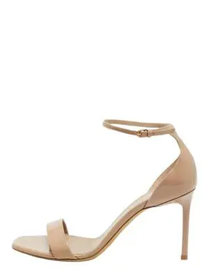 Saint Laurent Amber Ankle-strap Sandals - Neutrals
