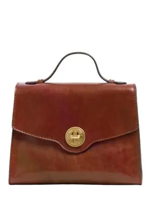 THE BRIDGE Leather Tote Bag - Brown