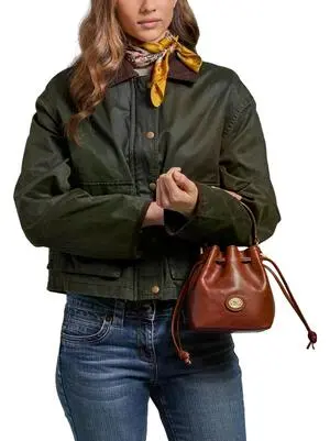 THE BRIDGE Leather Bucket Bag - Brown